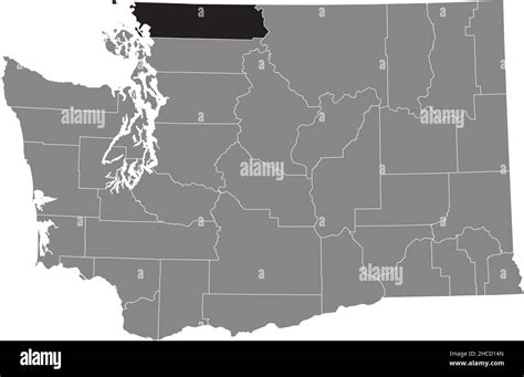 Whatcom Map Stock Vector Images Alamy