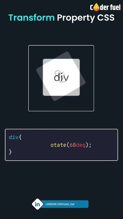 Transform Property Css Csstransform Webdevelopment Frontenddev