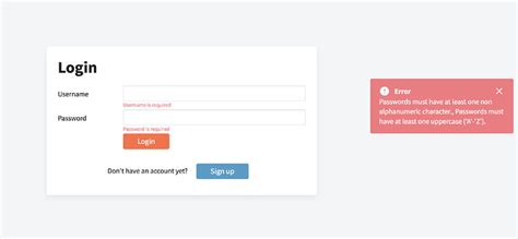 Registerlogin Error Message Blazor Server Radzen