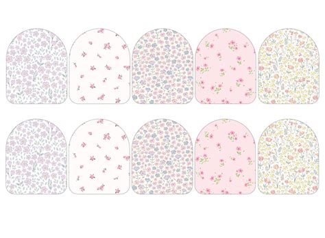 fabric stickers for omnipod 10 pack spring floral