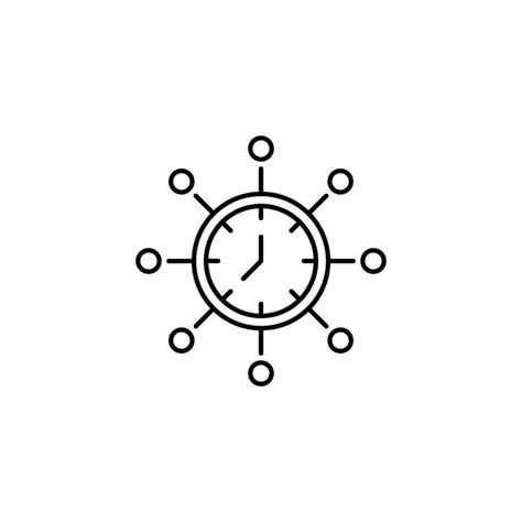 Clock Icon Outline Icon 20114412 Vector Art At Vecteezy