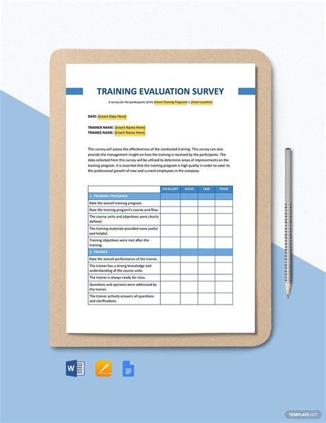 Free Editable Survey Templates In Word To Download