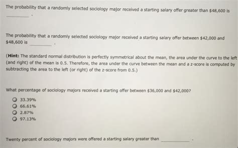 Solved 7 Probability Computations Using The Standard Normal Chegg Com