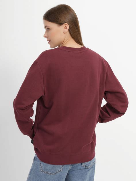 Світшот жіночий Vans Vn00055c4qu1 S Бордовий з принтом 196570482534 Брендовий одяг Rozetka