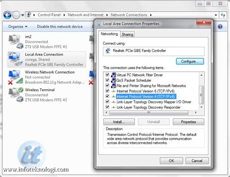 cara setting dns di windows 7 dan xp