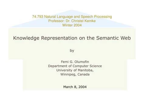 ppt knowledge representation on the semantic web by powerpoint presentation id 6006125