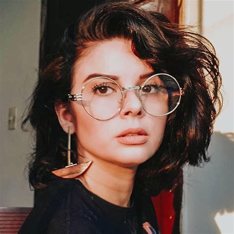 Retro Dapper Round Metal Clear Lens Glasses C300 Round Metal Glasses Short Hair Styles Easy