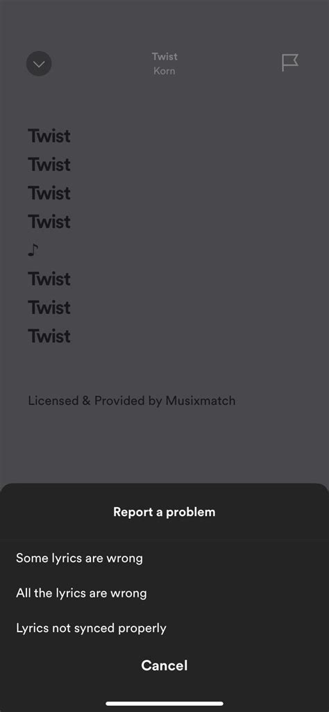 How To I Report Missing Lyrics Rkorn