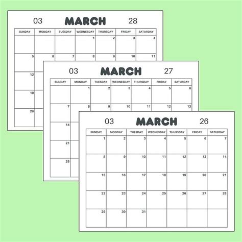 Calendars And Countdowns Printables For Life