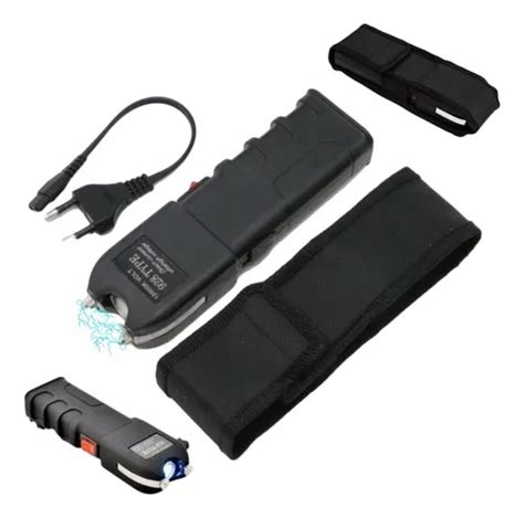 Arma De Choque Taser Portátil Recarregável Original Defesa Branco Preto