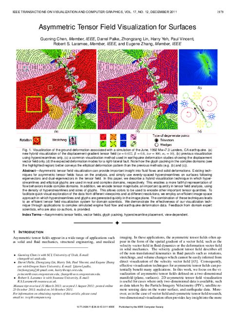 Pdf Asymmetric Tensor Field Visualization For Surfaces