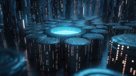 Big Data Concept Digital Data Flow Transferring Generative Ai Stock Illustration Illustration