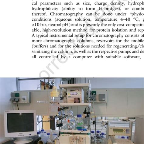 Pdf Chromatographic Techniques In The Downstream Processing Of Proteins In Biotechnology