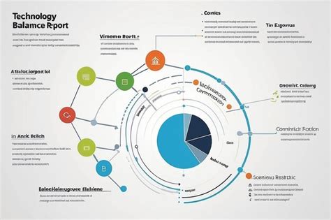 premium photo balancing data technology communication in reports