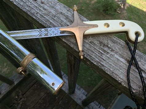 Vintage Usmc Mameluke Officer Sword And Scabbard German Made Hilborn