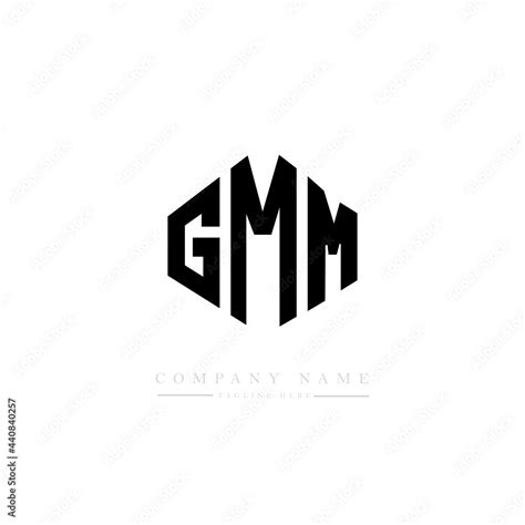 Gmm Letter Logo Design With Polygon Shape Gmm Polygon Logo Monogram