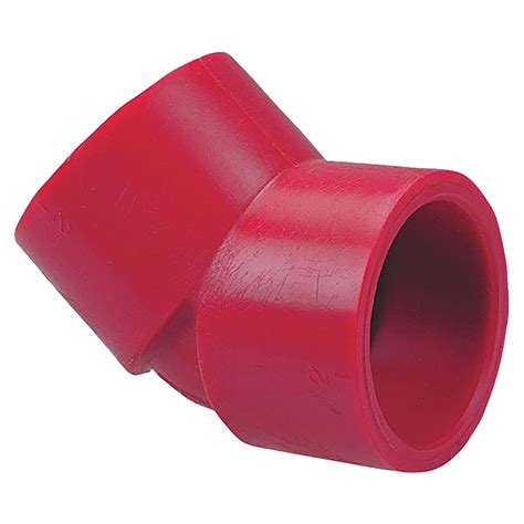 Red Pvdf Schedule 80 45 Degree Elbow Socket 1 2 In To 6 In Sizes