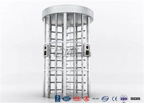 Full Height Turnstile Rfid Card Reader Fingerprint Stainless Steel Turnstiles Secure Turn Style Gate