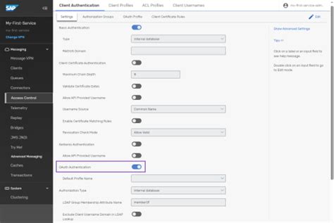 configuring an event broker service to use oauth identity provider