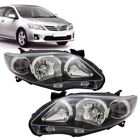 Par Farol Black Tyc Para Toyota Corolla 2012 2013 2014 Alta Qualidade