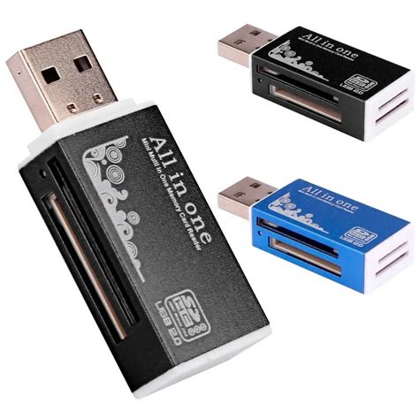 USB All In Multi Memory Card Reader For Micro SD SDHC TF M MMC AU Dropship In Card