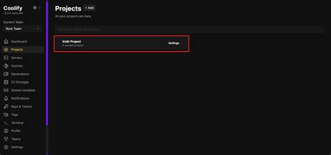 How To Use Vultrs Coolify Marketplace Application Vultr Docs