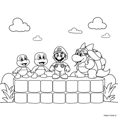 Gambar Mewarnai Koopalings Super Mario