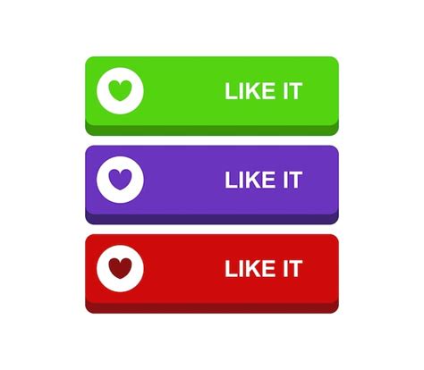 Me Gusta Botón Vector Premium