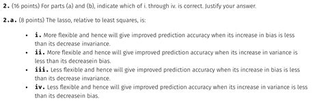 Solved 2 16 Points For Parts A And B Indicate Which