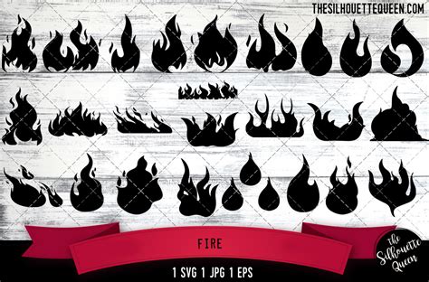 Fire SVG File Graphic By Thesilhouettequeenshop Creative Fabrica