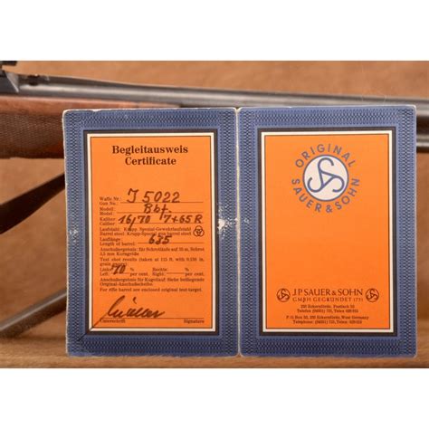Sauer And Sohn Bbf 54 Kal 16 70 7x65r Hege Jagd And Sport