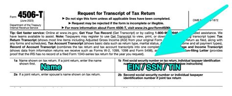 What Is Irs Form 4506 T How To Get Your Tax Transcript Excel