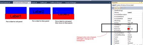 C How To Set Label Or UserControl Is Real Transparent Stack Overflow