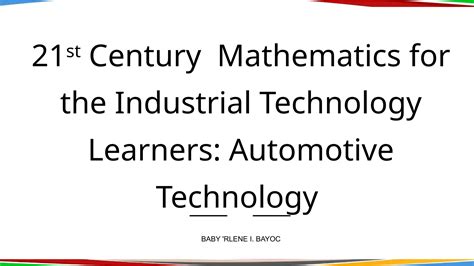 Chapter 1 Introduction To Mathematics For Technologists Pptx