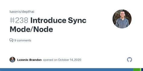 Introduce Sync Modenode · Issue 238 · Luxonisdepthai · Github