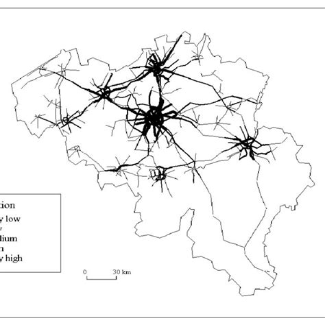 Geographical Multimodal Accessibility Differences Between Present