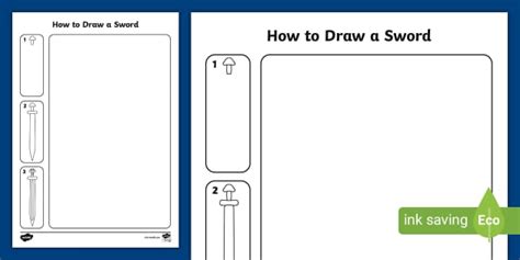 FREE How To Draw A Sword Activity Teacher Made Twinkl FREE How To Draw A Sword Activity Teacher Made Twinkl