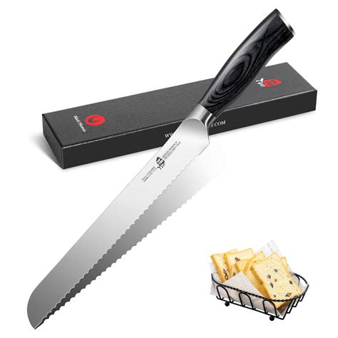 Tuo Bread Knife 9 Inch Serrated Bread For Slicing Cake