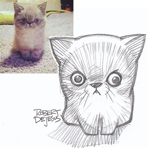 Художник рисует портреты в стиле аниме по фотографиям