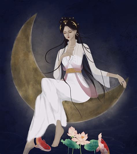 国风人物插画板绘插画师renee 站酷zcool