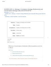 Lab 3 Pre Lab Quiz Pdf 1 8 2019 Lab 3 Pre Lab Quiz SC BIOL1001 A Biology II Evolution