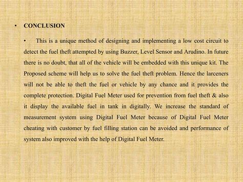 Iot Vehicle Fuel Theft Detection System Using Arduino Pptx