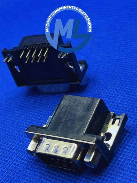 CONECTOR DB9 MACHO PCI 90º LONGO MLComp