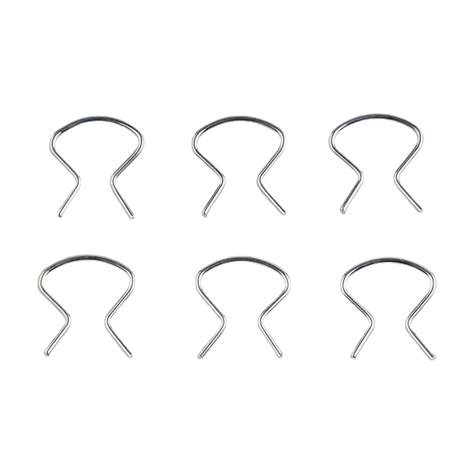 6 Pcsset Horseshoe Clips 6 Pcsset Right Sliver Crank Retainer Door