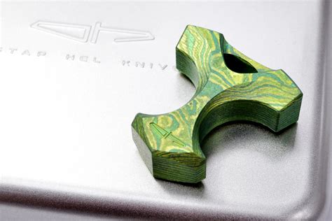 Ostap Hel 結晶冰綠鈦馬精密CNC紙鎮V3收藏家套裝 瑞格華大海刀品