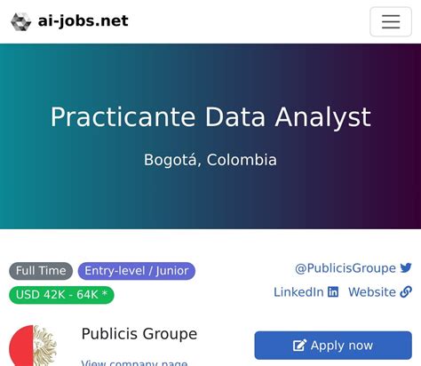 Hiring Practicante Data Analyst In Bogotá Colombia Raimljobs