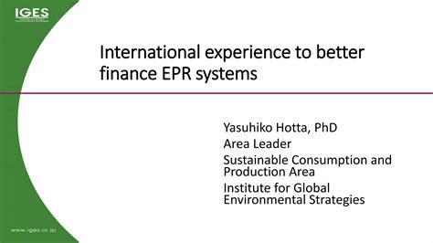 Hottas Guide To Financing Epr Systems Internationally Ppt