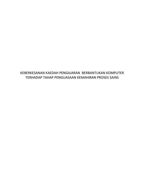 Pdf Keberkesanan Kaedah Pengajaran Berbantukan Komputer Dokumentips