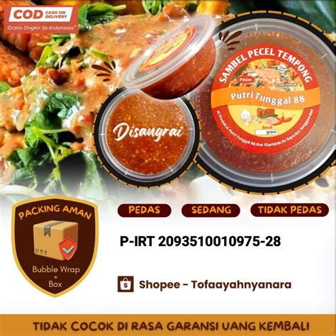 Jual Sambel Pecel Tempong Bumbu Pecel Sambal Pecel Shopee Indonesia