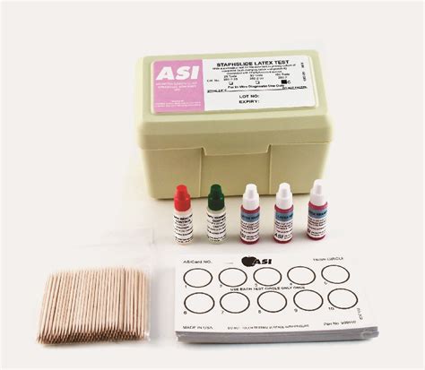 Staph Latex Test Kits Asi Arlington Scientific Microorganism Tests